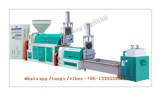 Polystyrene / Polypropylene Plastic Recycle Machine For Double Stages Screw