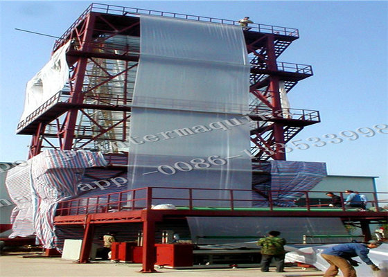 Low Density Three Layer Polyethylene film Blown Machine With IBC System