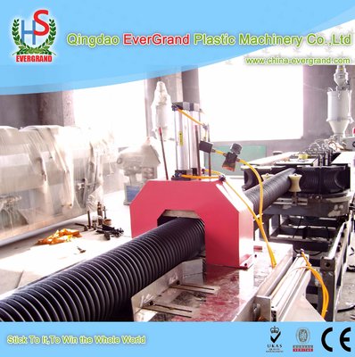 CE ISO Double Wall  Corrugated Pipe Machine , Plastic HDPE Pipe Making Machine