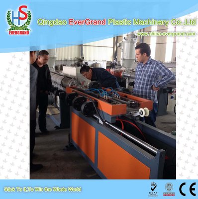 Water Cooling Corrugated Pipe Machine , Electrical Control Plastics Extrusion Machinery