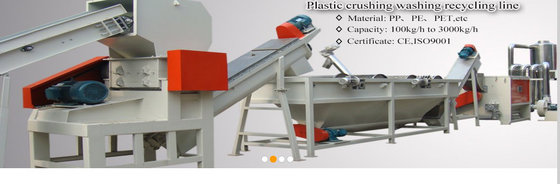 Rotating Trommels Waste Recycling Machines for PP PE Film Automatic Crushing Washing