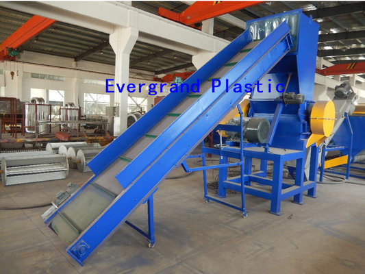 My test Abs PP PE plastic film crushing washing recycling machine line
