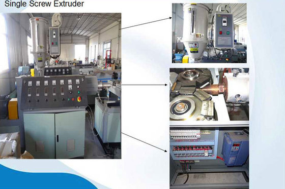 22kw Pe Single Wall Corrugated Pipe Machine 14m*2m*2m Customized