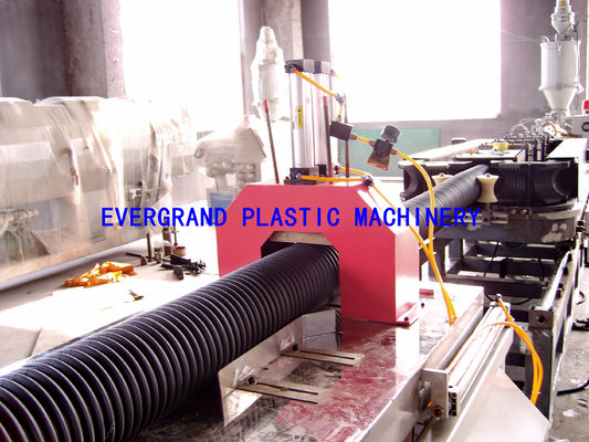 Reliable Corrugated Pipe Machine , Drainage plastic tube making machine