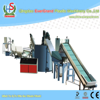 Plastic Bottle Recycling Machine , PET Crushing Washing Waste Recycling Machinery