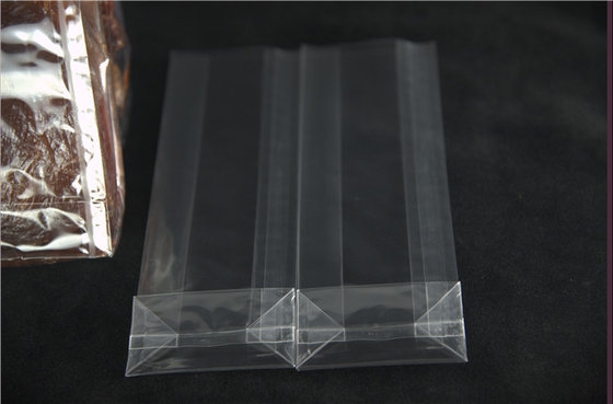 Transparent OPP Material Block Bottom Bags For Snack Food / cookies