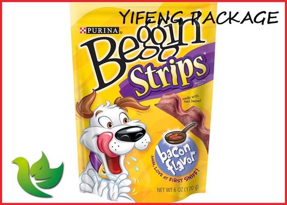Plastic Stand Up Pet Food Packaging Pouches For Dog Food with Custom Printing