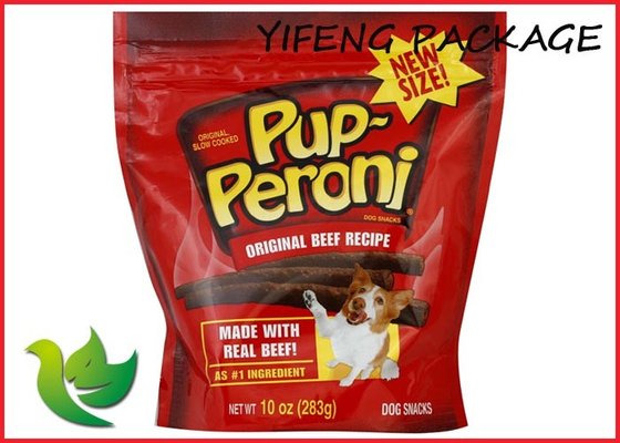 Cat Litter Packaging Red Plastic Stand Up Pouches With Ziplock