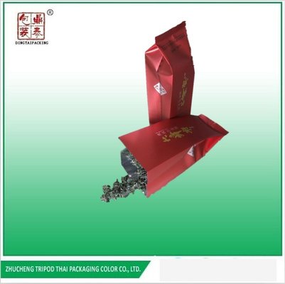 Laminated vmpet foil material side gusset tea packaging bag