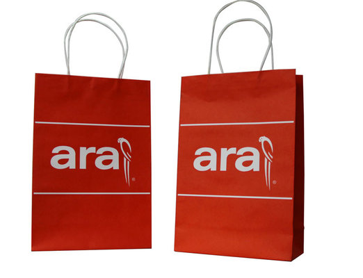 White Kraft Paper Carrier Bag
