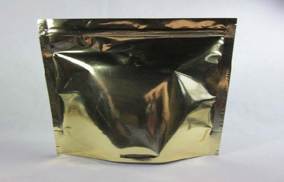 Aluminum Foil Coffee Bag Packaging Zipper Top Gravure Printing , One Side Clear