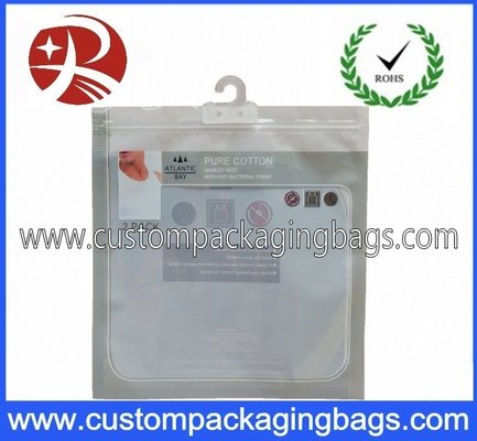 Hot Sales Ladies's Underwear Plastic Hanger Bags With Ziplock