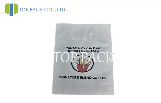 Small Laminated Aluminum Foil Bags , Coffee Packaging Pouch With Zipper