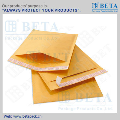 BETA Golden Kraft Bubble Mailer #0 Ecolite Mailers With Strong Adhesive Tape