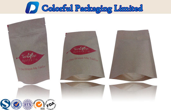 Reusable Aluminum Foil Kraft Paper Tea Packaging Bags For Green Tea