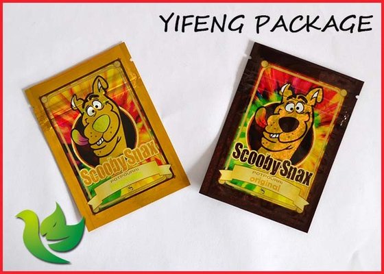Zipper Mini Aluminum Foil Bag With Custom Printing For Herbal Incense