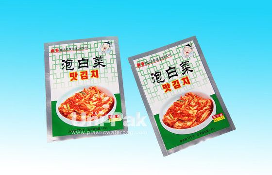 Aseptic Customized Three Side Seal Environmental Friendly Snack Food Packaging Bags