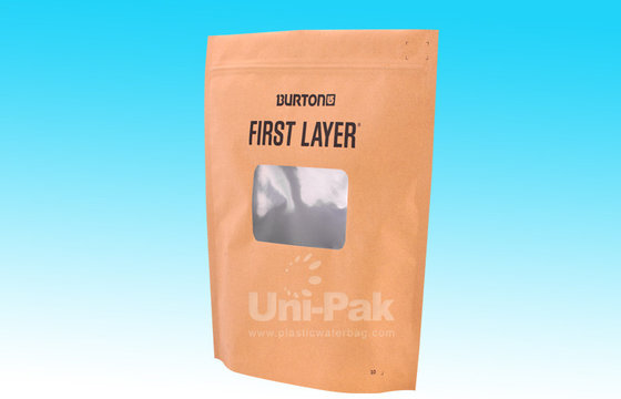 Food Grade Paper Snack Food Packaging Bags For Nuts , Fat Bottom Bag