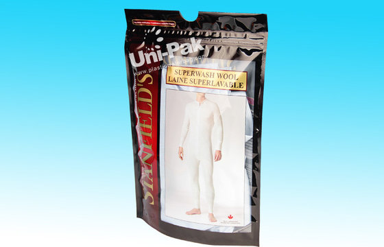 Eco-engineered Plastic Garment Packaging Bags With Ziplock / Promotion