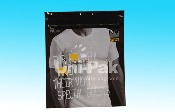 Eco-engineered Plastic Garment Packaging Bags With Ziplock / Promotion