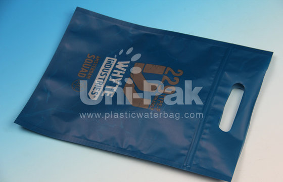 Reclosable CPP / OPP Zipper Garment Packaging Bags Customized With Hand Hole