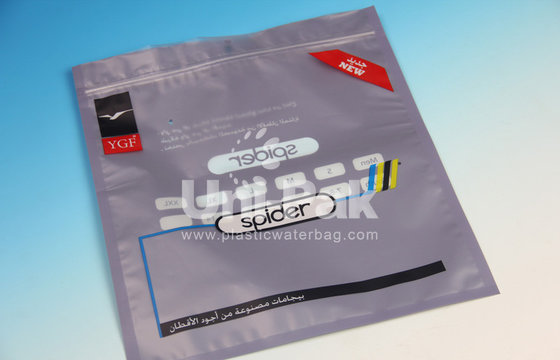 Custom Made Zipper Garment Packaging Bags / Water Resistant Bags