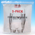Plastic Garment Packaging Bags With Reclosable Zipper Underwear Packaging