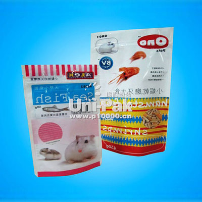 BPA Free Zip Lock Packaging Bags Food Grade Wolf Food Bag Reusable