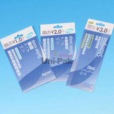 Custom Clear Opp Plastic Bags With Self Adhesive Tape And Hanging Header