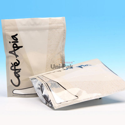 Customized Gravure Printing Aluminum Foil Bags With Zipper For Coffee Packaging
