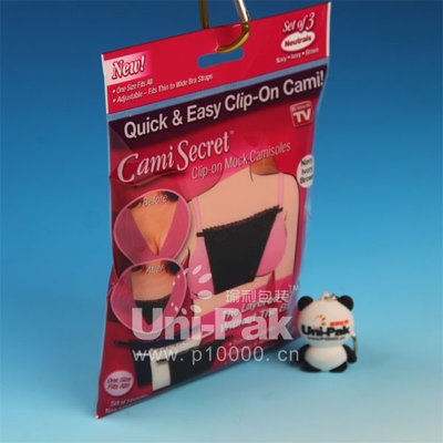 Resealable Plastic Garment Packaging Bags , Zipper Top Clothing Packaging Bags