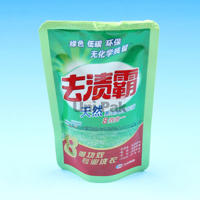 Liquid Disinfectant Aluminum Foil Bags Spout Hang Stand Up Reuasble