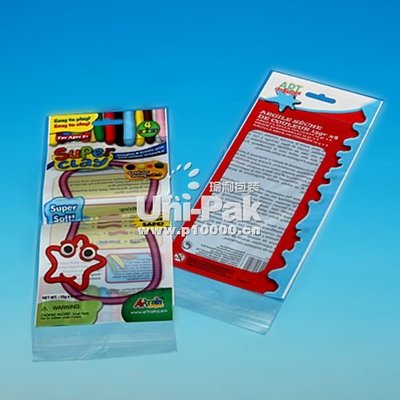 Customized Self Seal Opp Plastic Bags With Header Anti Static Bags For Toys