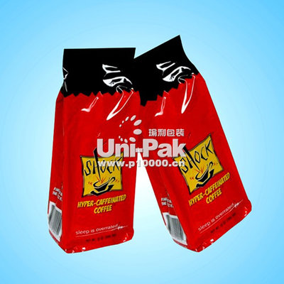 Customized Printed Aluminum Foil Stand Up Coffee Pouch With  Degassing Valve