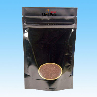 Stand Up Zip lock packaging bags For Coffee beans , BAP free with Tear Notch Round Corner
