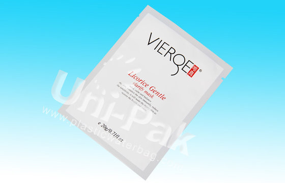 Custom Plastic Lamination Aluminum Foil Bags For Printed Silver Facial Mask Bag