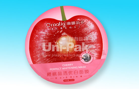 3 Side Sealed Aluminum Foil Bags , Cycle Fruit Facial Mask Bag