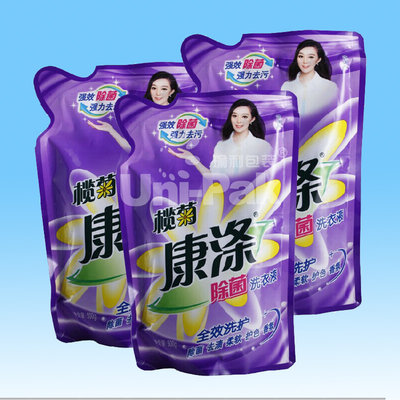 Custom Plastic  Aluminum Foil Bags Forstand Up Washing Powder Bag