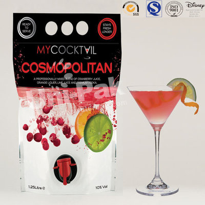 Stand Up Reclosable Aluminum Foil Bags With Spout For Milk Storage With Custom Printing