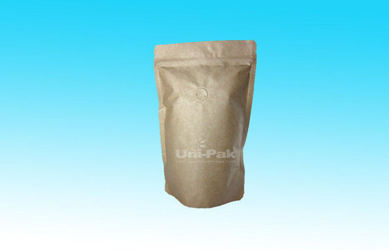 Laminated Stand Up Coffee Pouch Aluminum Foil Pouch With Valve For Roasted Coffee