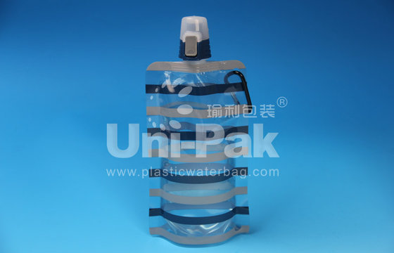 Foldable Plastic Water Bag Sport Drinking Water Stand Up With Spout