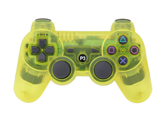 Multicolor Transparent Ps3 Joystick Controller , Ps3 Wireless Joystick Ergonomic Grips