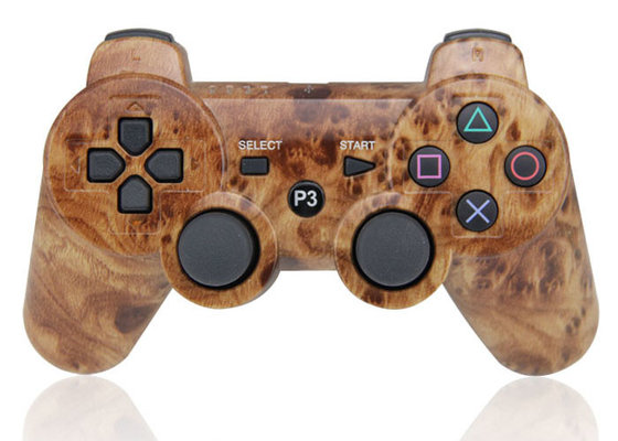 Wood Grain Playstation Game Controller Gamepad Joypad For PS3 Game Joystick Console