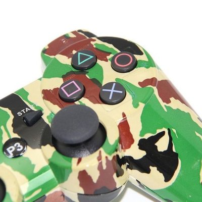 Camo Vibration Ps3 Wireless Bluetooth Controller , Ps3 Controller Gamepad 