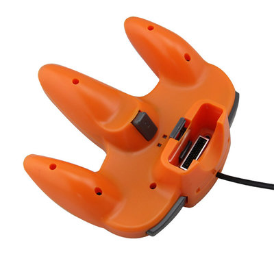 Durable Orange N64 Controller Joystick , Nintendo 64 Gamepad 10 Function Buttons