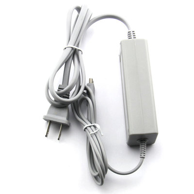 White Color Wii U Gamepad Charger , Wii U Power Supply  AC Adapter ABS Material