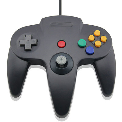 Game Joystick Black N64 Usb Controller , Nintendo 64 Controller For Android