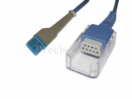 Compatible Spacelabs 700-0030-00 SpO2 adapter cable,Rectangle 10-pin to DB 9-pin,8ft