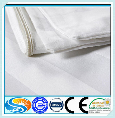 wide width 50 polyester 50 cotton fabric for making bed sheets satin striped bedsheet fabric bedding fabric