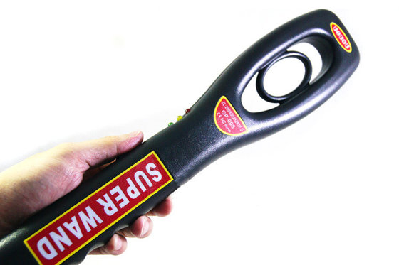 ABS Small Security Wand Metal Detector Black For Parcel Checking